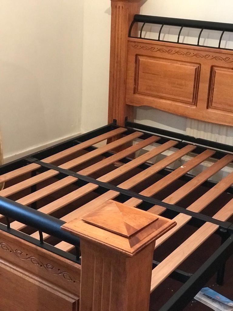 Extra strong wooden double bed frame | in Bedford, Bedfordshire | Gumtree Extra strong wooden double bed frame | in Bedford, Bedfordshire | Gumtree