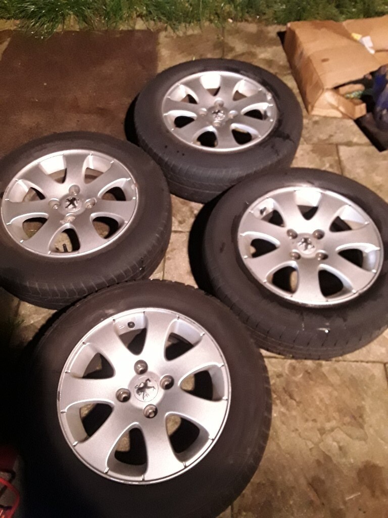 PEUGEOT 4 STUD ALLOY WHEELS 4X108 15 INCH GOOD CONDITION | in Barnsley ...
