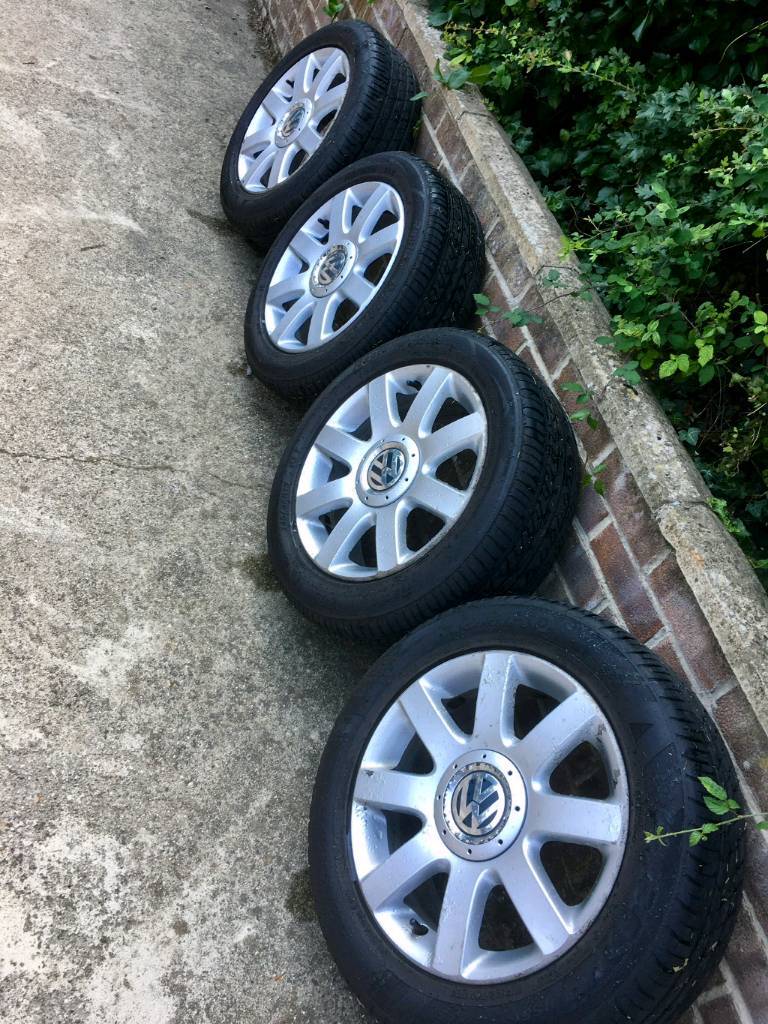 4 Genuine VW 16 inch alloy wheels with virtually new tyres | in Dereham ...