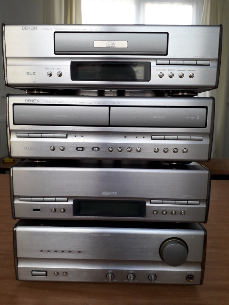 Denon 110 personal component system with two Monitor speakers | in ...