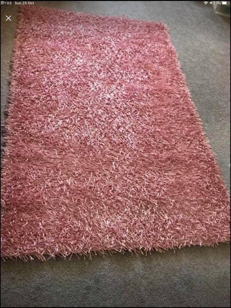 Large Pink Shaggy Rug | in Hall Green, West Midlands | Gumtree