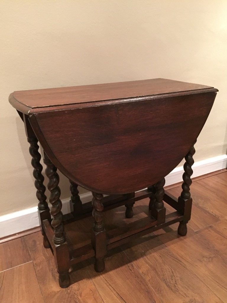OAK BARLEY TWIST DROP LEAF DINING TABLE | in Croydon, London | Gumtree OAK BARLEY TWIST DROP LEAF DINING TABLE | in Croydon, London | Gumtree