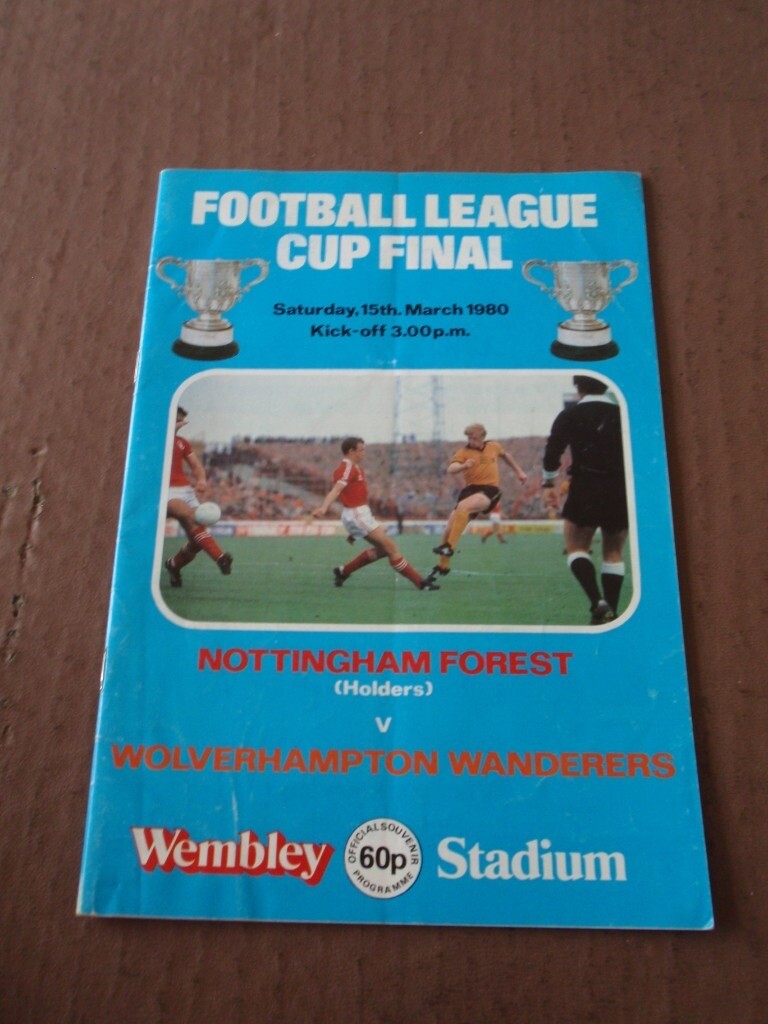 1980 Football League Cup Final Programme. Nottingham Forest v ...