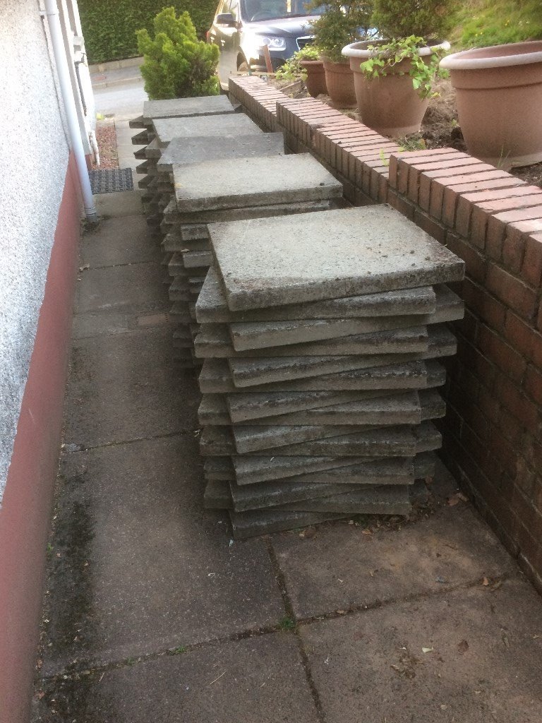 SOLD 60 Slabs 600 X 600 X 50mm Previously Used On A Patio In 