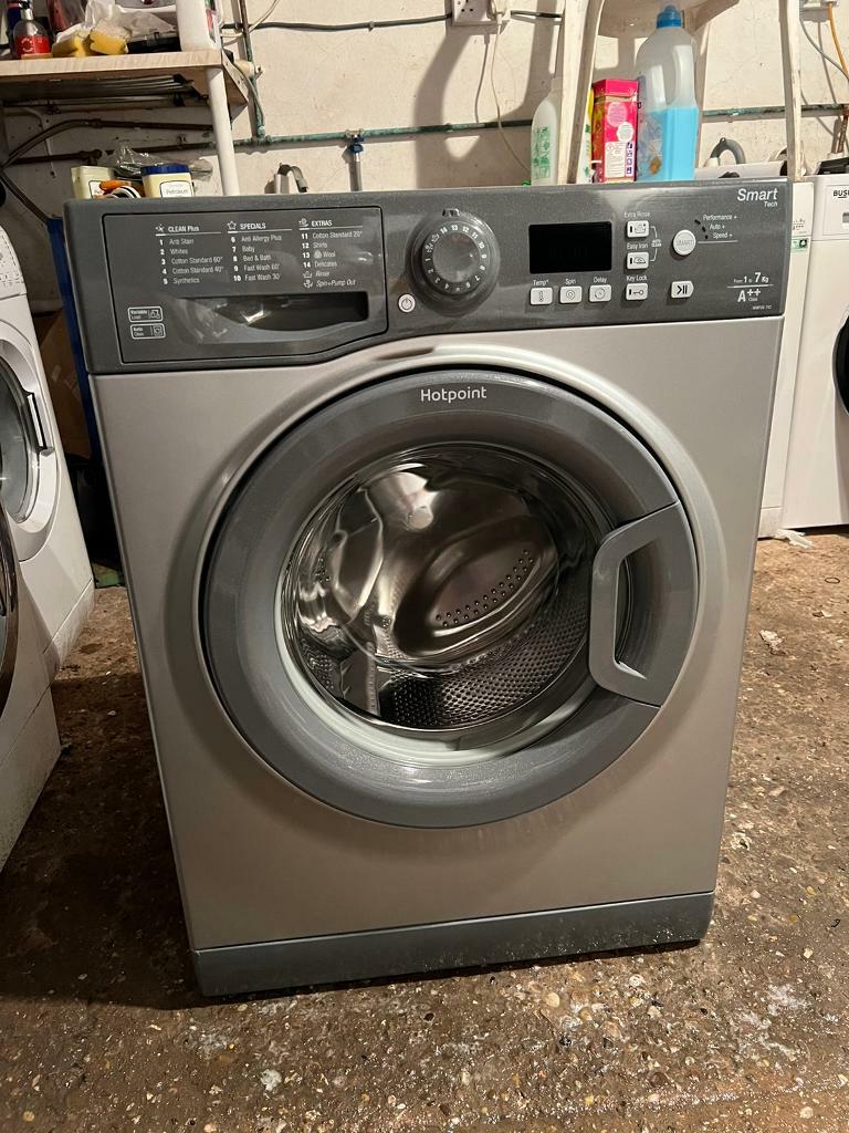 Hotpoint Smart Tech, Washing Machine, 7KG, 1400RPM, Graphite | in Great ... Hotpoint Smart Tech, Washing Machine, 7KG, 1400RPM, Graphite | in Great ...