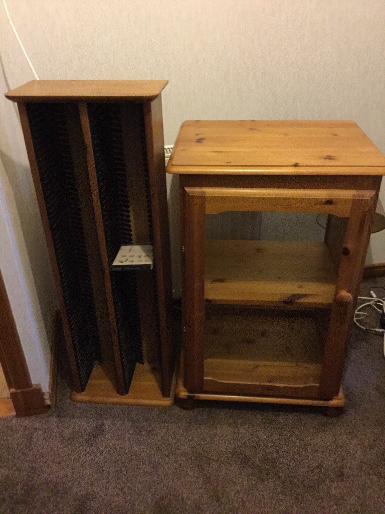 Solid Antique pine cd tower with unit to match | in Glenrothes, Fife ...