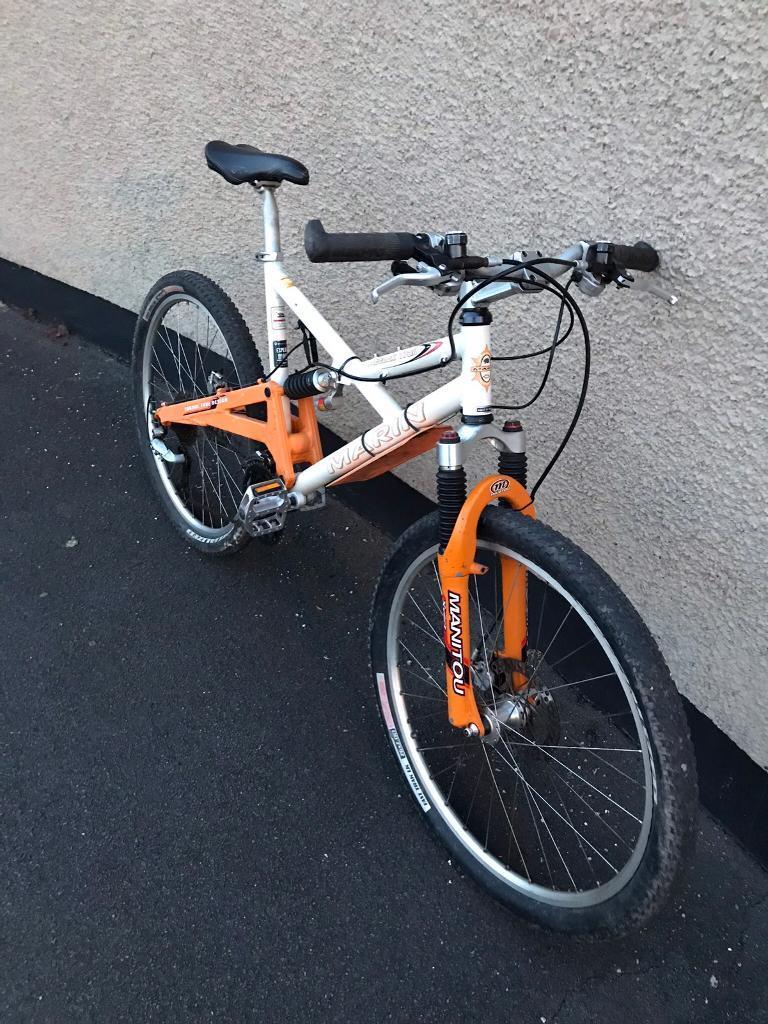 Marin full suspension mountain bike with deore Xt gears, mavic rims etc ... Marin full suspension mountain bike with deore Xt gears, mavic rims etc ...