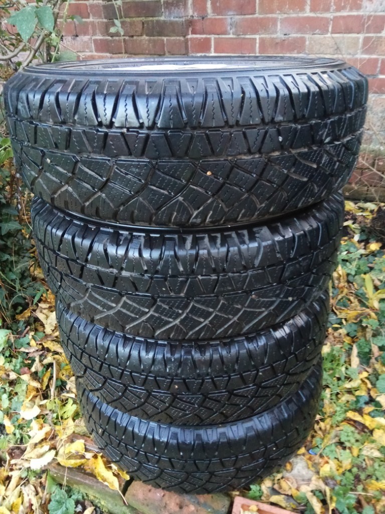 4x 16-inch Tyres Michelin 215/65 R16 M+S w/ Alloy wheels 6Jx16 H2 ...
