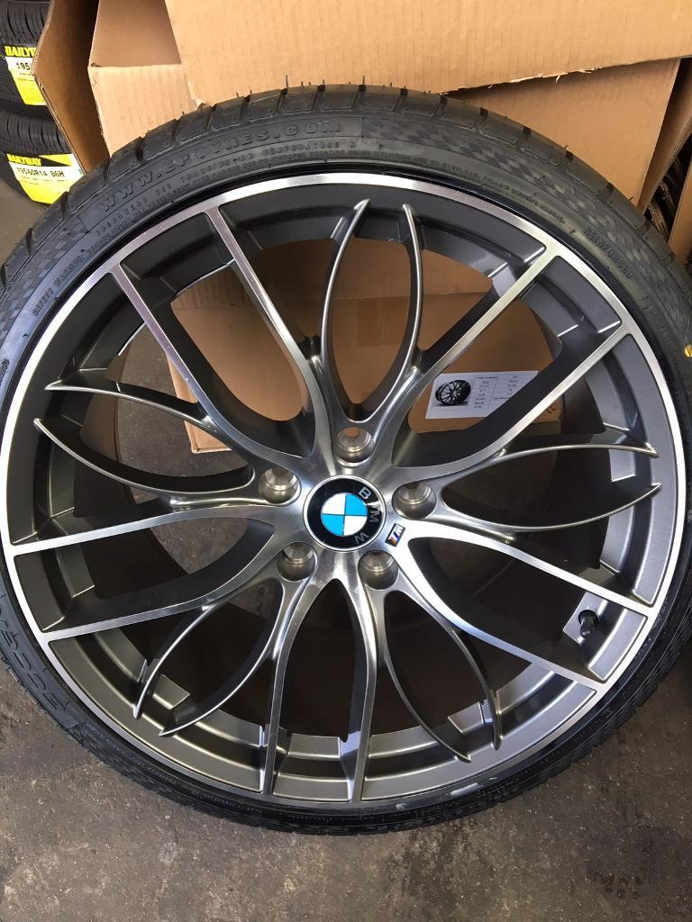BMW 5x120 19" staggered 405m style alloy wheels to suit 3 series etc ...