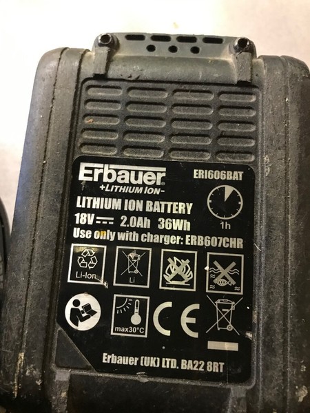 Erbauer Battery for sale in UK | 37 used Erbauer Batterys