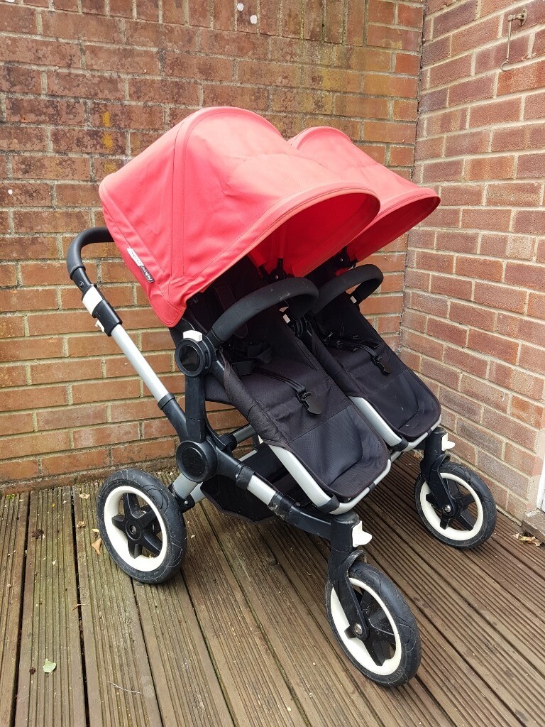 Bugaboo Donkey Twin, Red | in Lyndhurst, Hampshire | Gumtree