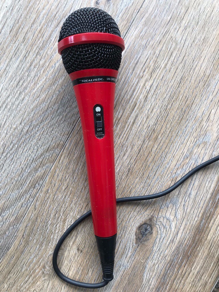 Vintage 1980s Realistic Dynamic Unidirectional Microphone Red | in ...