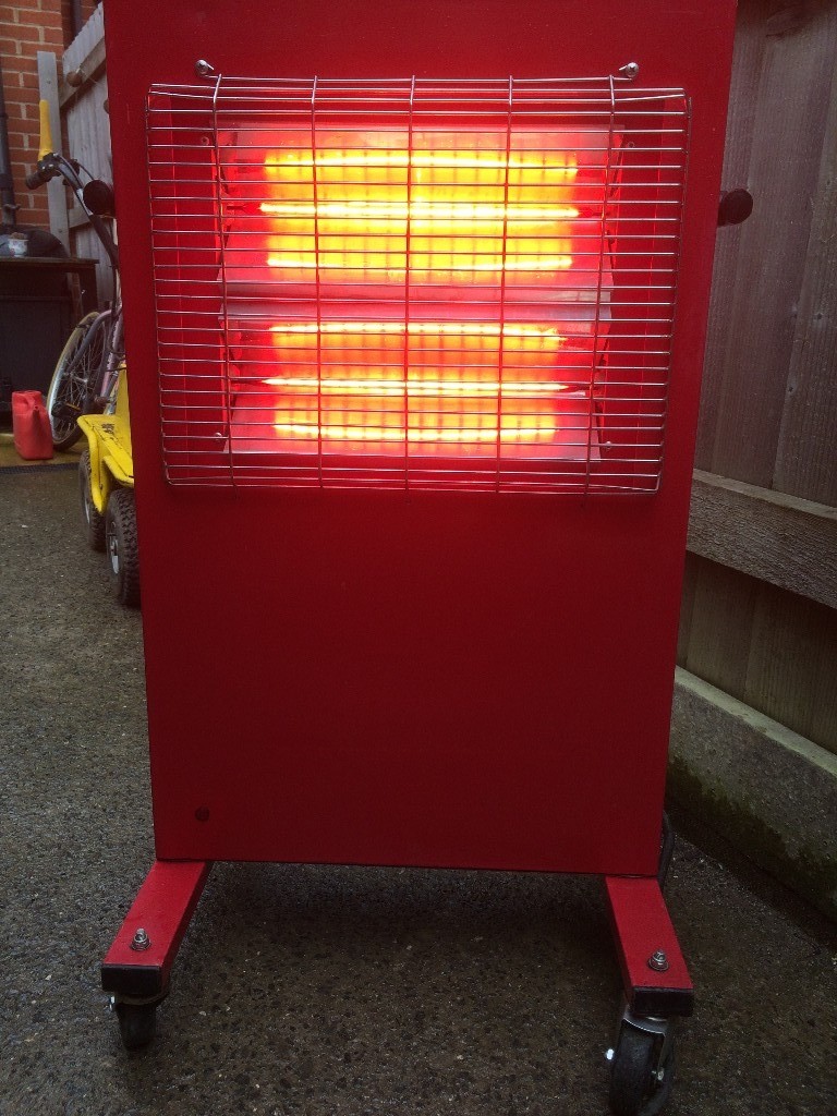 RED RAD PORTABLE HEATER TWIN INFRA RED HEATER 110V 3 KW HALOGEN ...