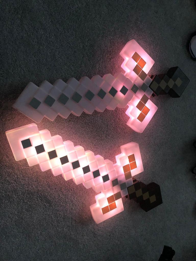 Minecraft light up swords | in Falkirk | Gumtree