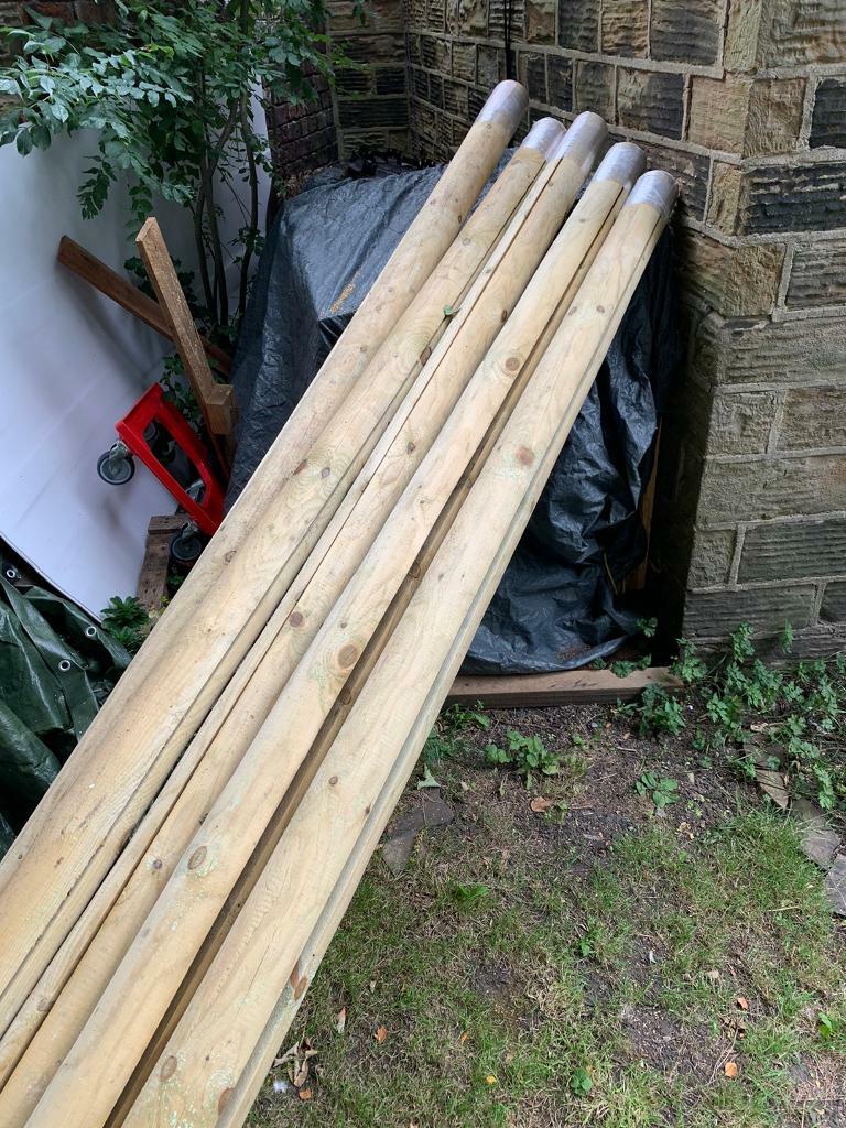 10 x half round timber log cladding 3.6 mtr long | in Batley, West ...