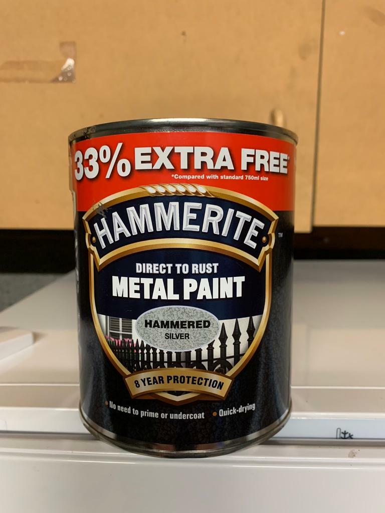 Hammerite - Hammered Silver 1litre | in Astley, Manchester | Gumtree
