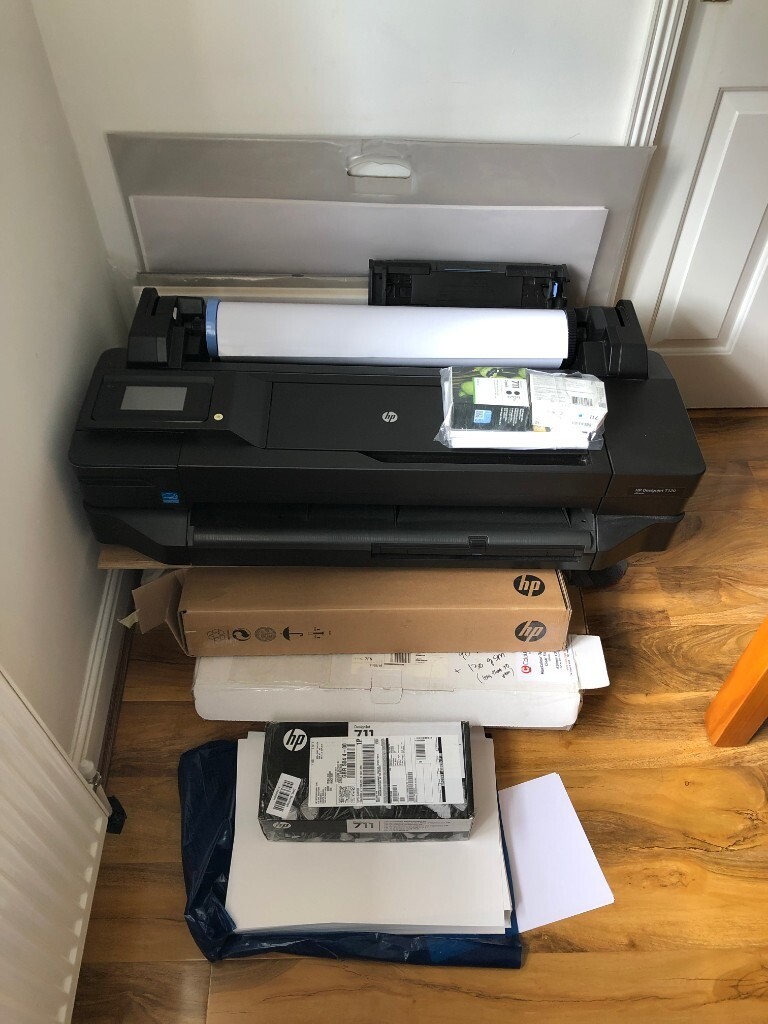 HP Designjet T120 (+ Brand new printhead + New sets of Ink + Cartridge ...