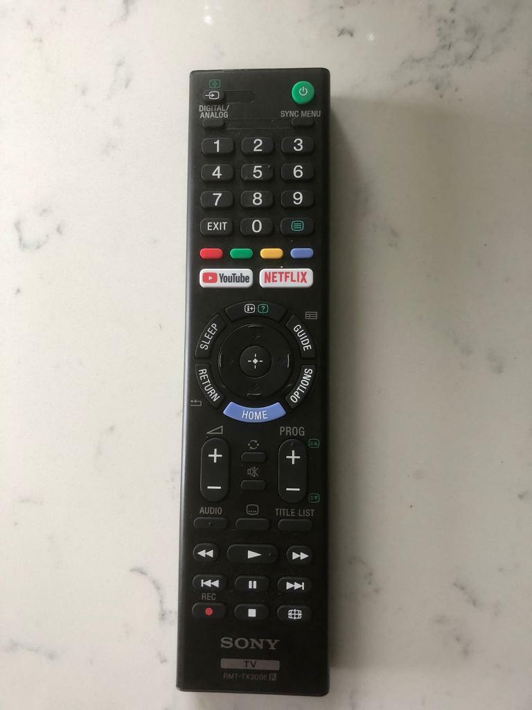 Genuine Sony RMT-TX300E RMTTX300E Smart TV Remote Control With NETFLIX ... Genuine Sony RMT-TX300E RMTTX300E Smart TV Remote Control With NETFLIX ...