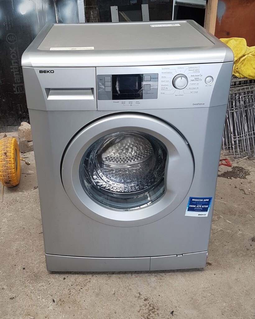 6 MONTHS WARRANTY Silver Beko 8kg, A++ rated washing machine FREE ...