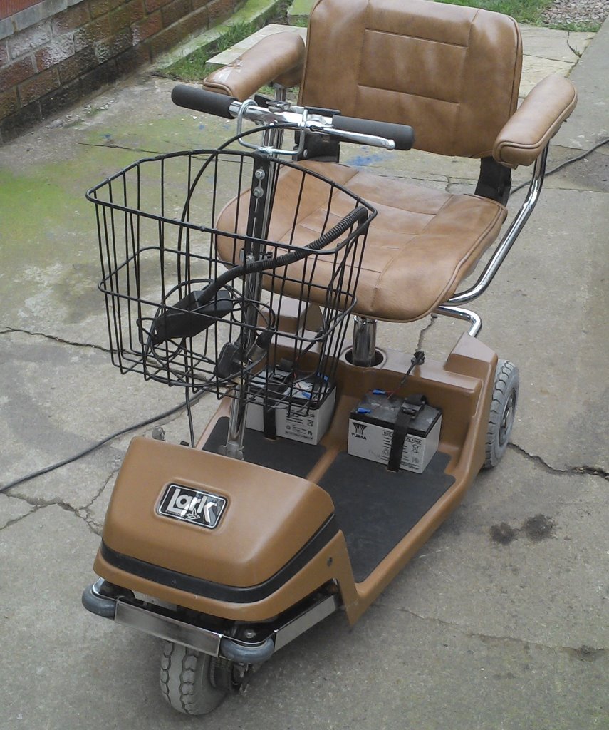 Lark 3 Wheel Mobility Scooter, Good Working Order... Disgusting Colour ...