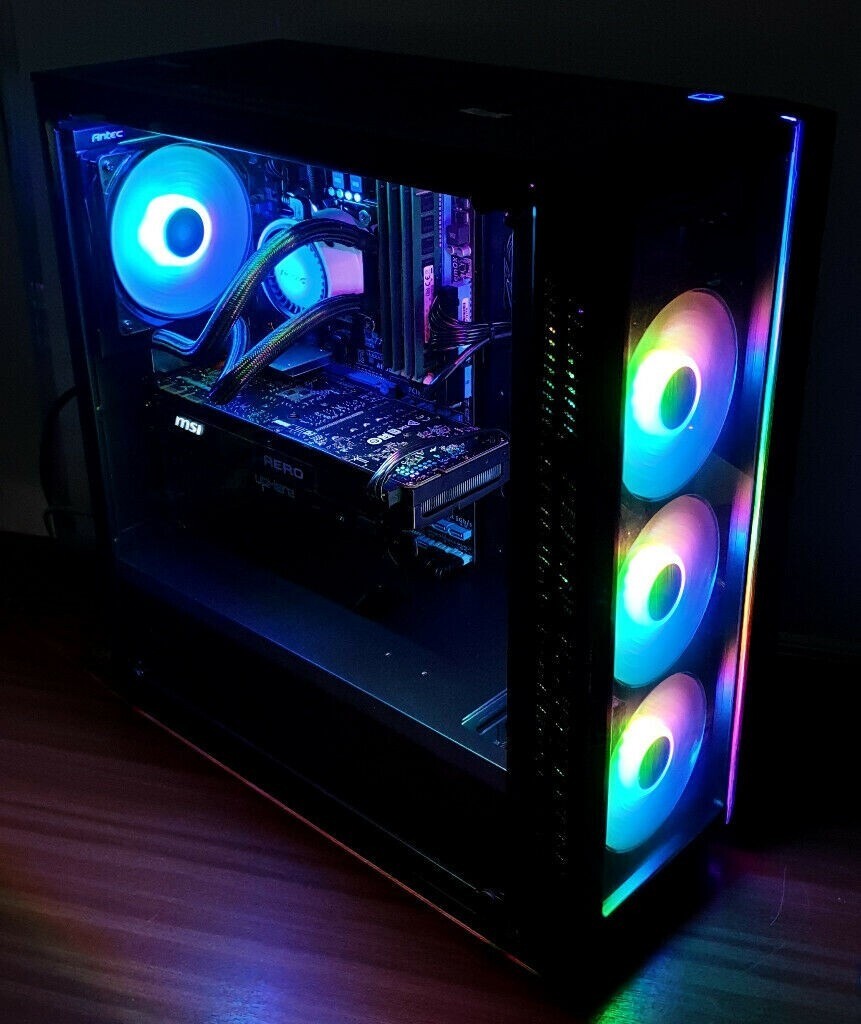 CUSTOM BUILD RGB GAMING PC i7 16GB RAM SSD MSI AERO GTX 1070 WIN10 PLAY ...