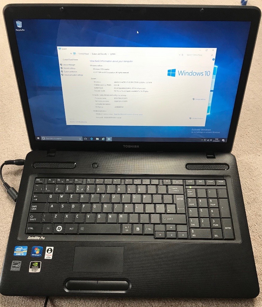 Laptop, Toshiba Satellite Pro 17" | in Kirkcaldy, Fife | Gumtree