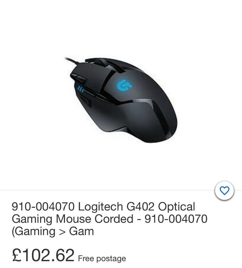 Logitech 402 usb gaming mouse | in Haymarket, Edinburgh | Gumtree