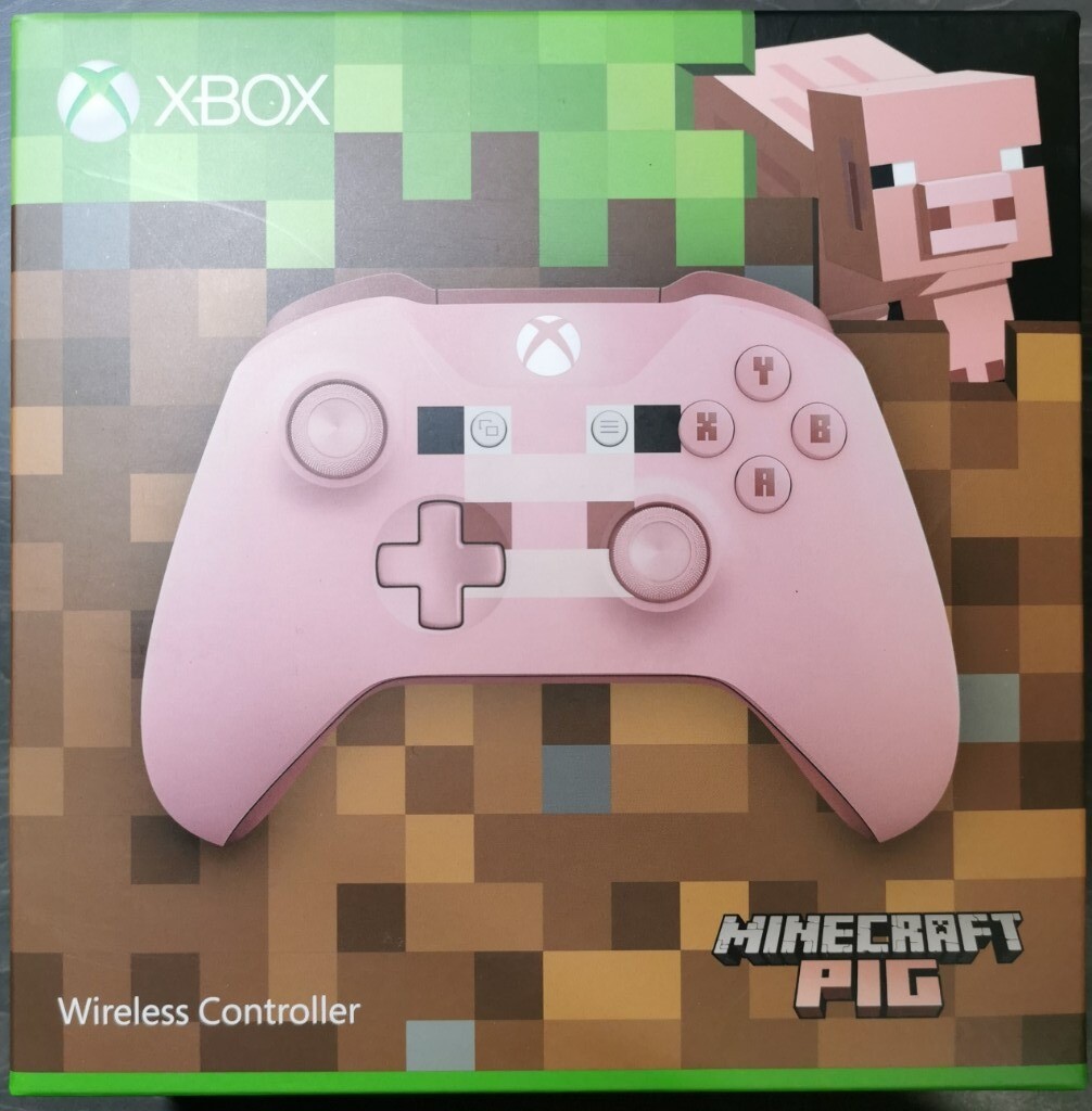Xbox One Wireless Controller - Minecraft (pink pig) Brand New & Sealed ...