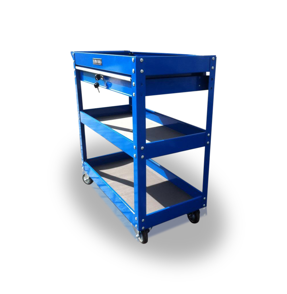 150 US PRO TOOLS TOOL CART TROLLEY WORKSTAION BOX BLUE 5060253318388 | eBay