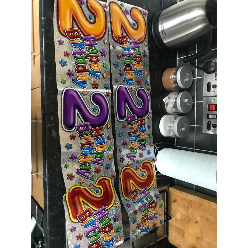 Free - Happy 2nd birthday banners | in Hull, East Yorkshire | Gumtree