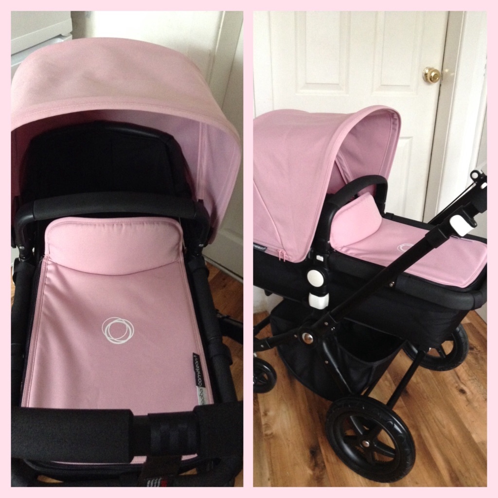 Bugaboo Cameleon 3 in soft pink and all black chasis EXCELENT condition ...