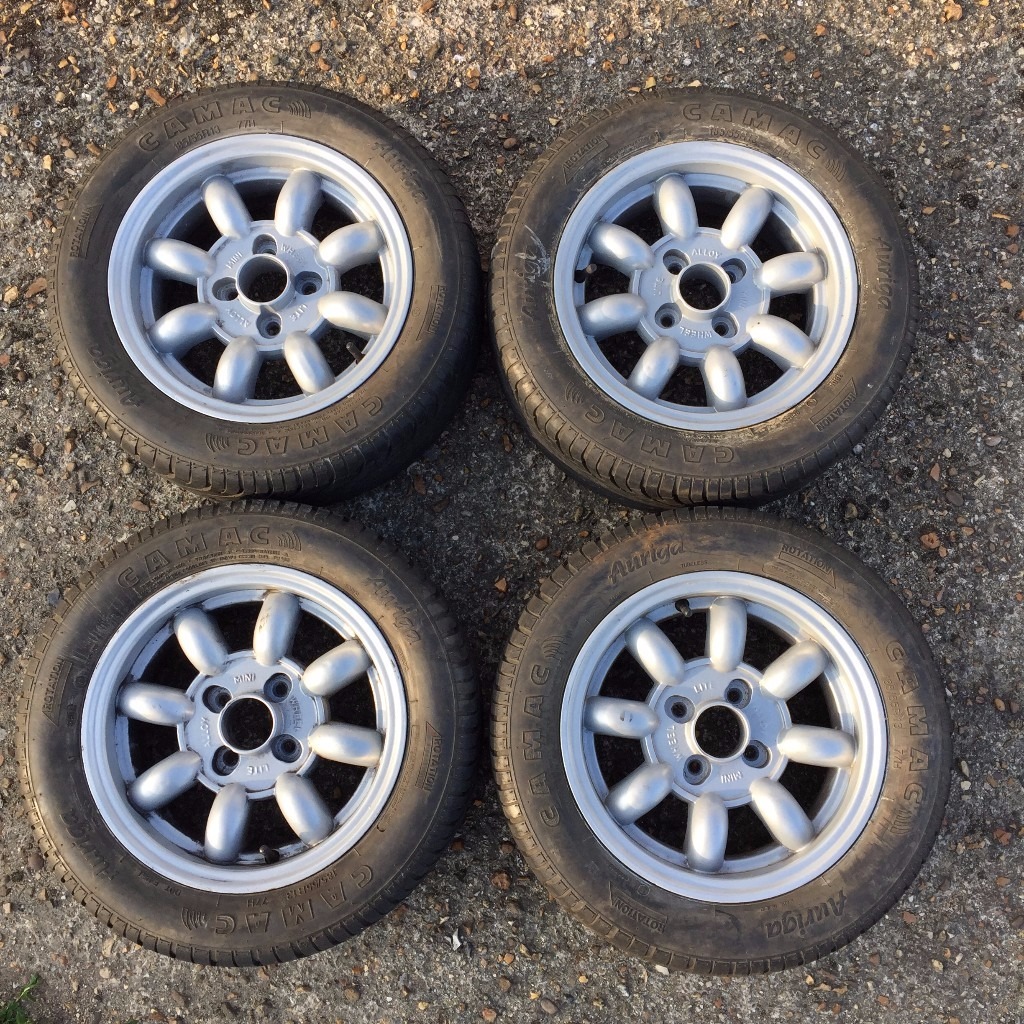 ORIGINAL MINILITE Alloy Wheels with tires - recently refurbished - Fits ...