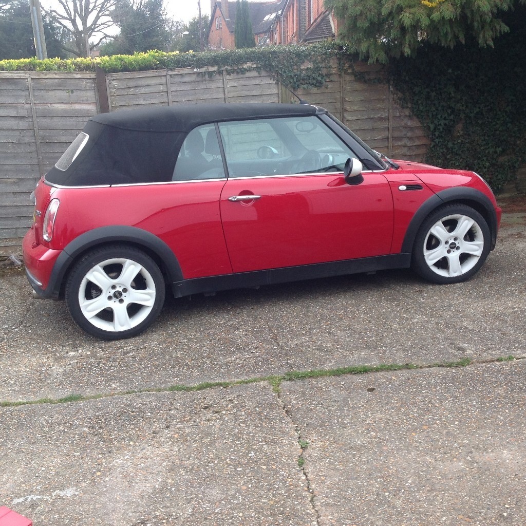 Mini Cooper Convertible Chilli Red - ideal for the summer months ahead ...