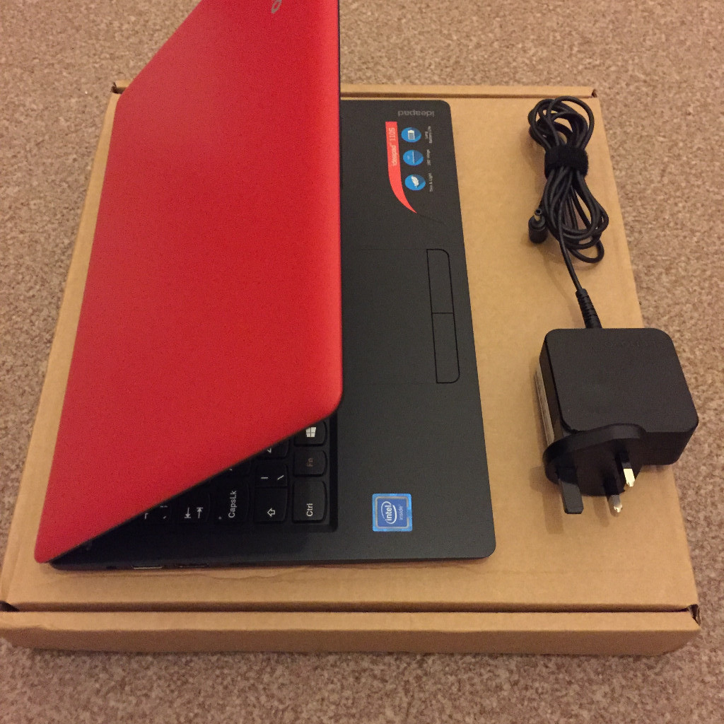 Lenovo ideapad Laptop RED colour immaculate like new condition Windows ...