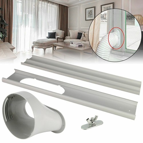 2/3Pack Window Slide Kit Plate Portable Adjustable Window