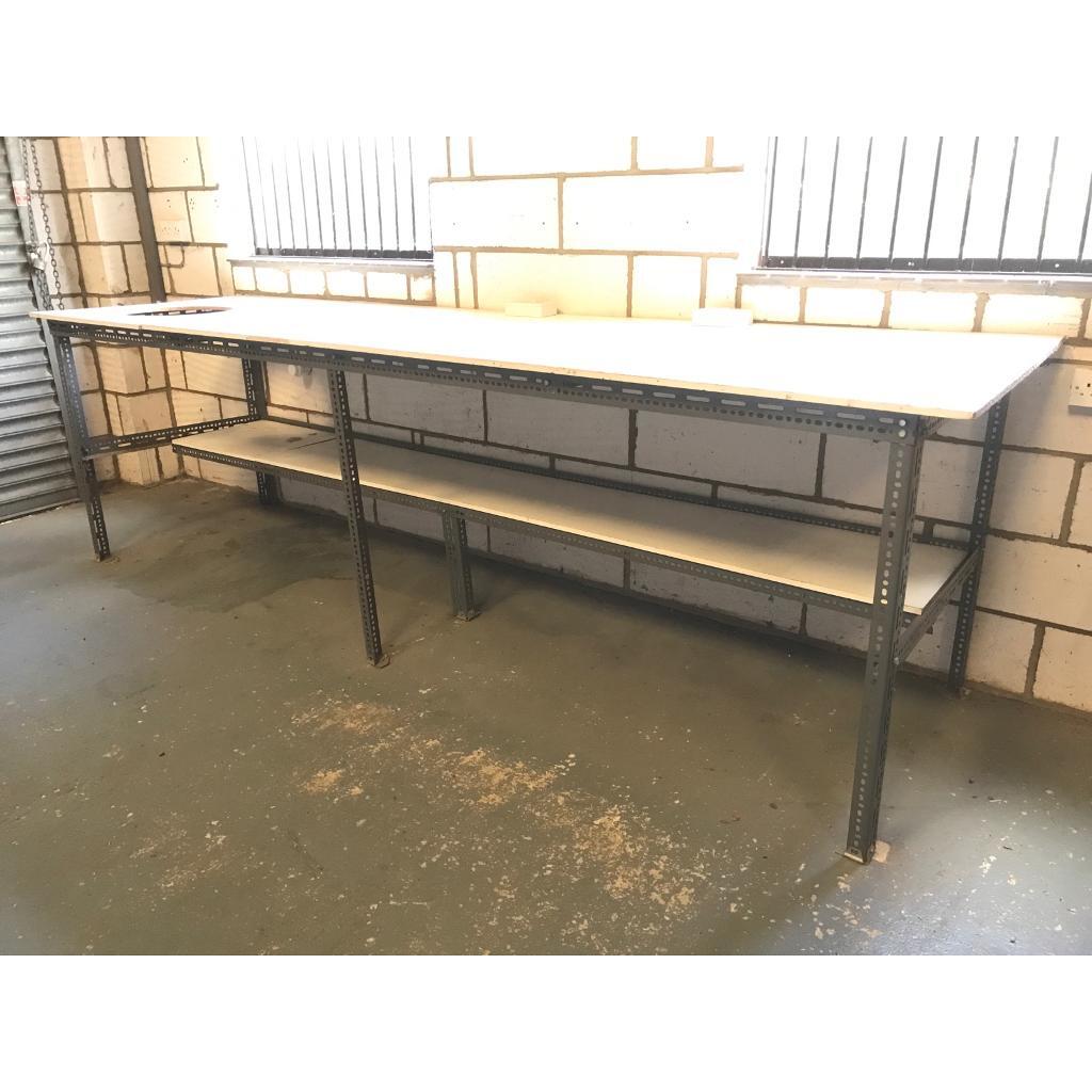 Heavy Duty Dexion framed free standing workbench, shelving unit | in ...