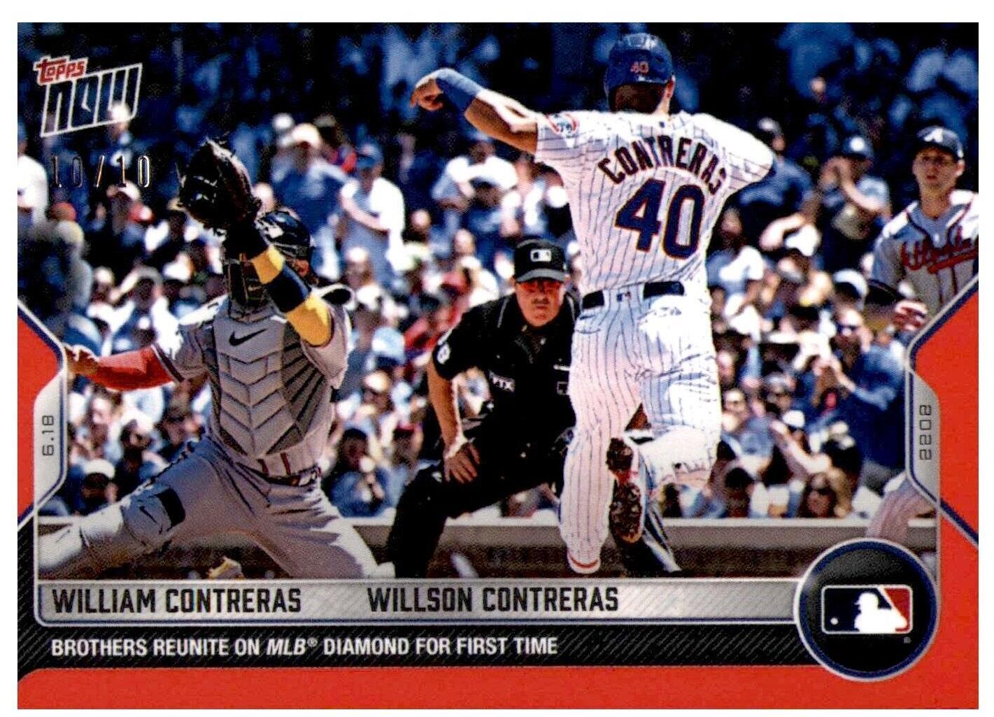 2022 Topps Now - Willson Contreras, William Contreras #370 Red /10 for sale online | eBay