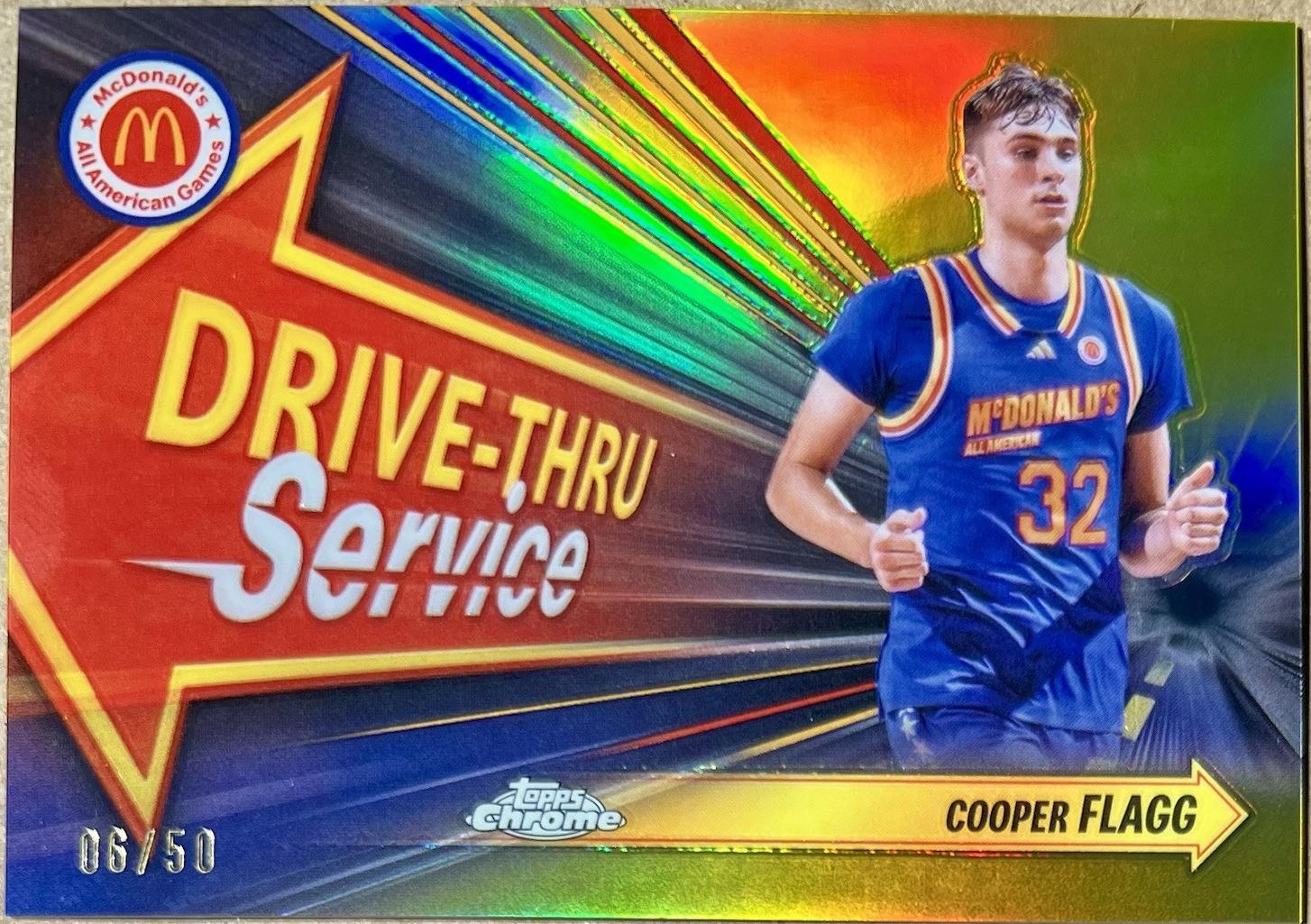 2024 Topps Chrome Mcdonald's All American - Drive Thru Service Cooper ...