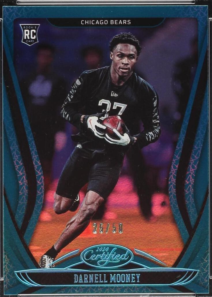 2020 Panini Certified - Rookies Darnell Mooney #181 Mirror Teal /50 (RC ...