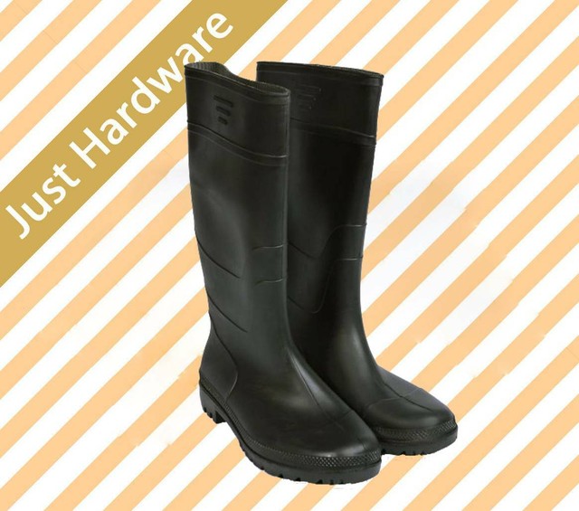 Heavy Duty Quality Work Gumboots Gum Boots Black Safety Industria | Men ...