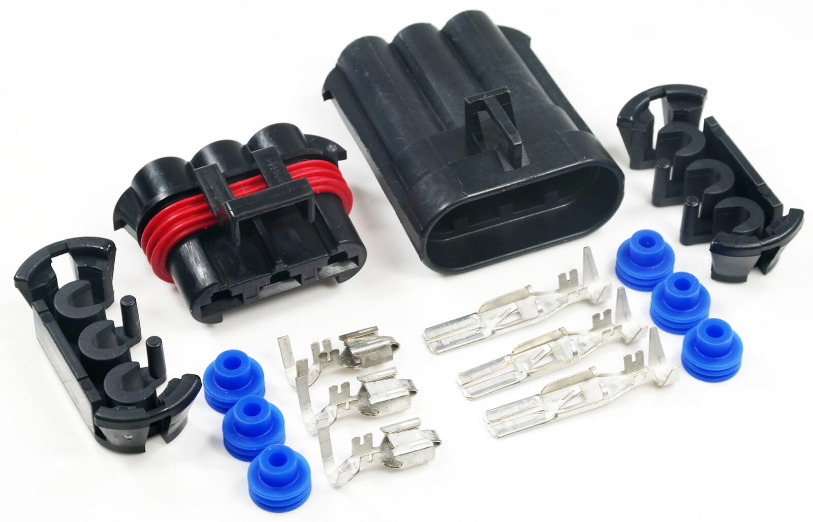 Delphi Metri-Pack 630 Series 3-Conductor Connector w/10-12 AWG, 46amp 3 ...