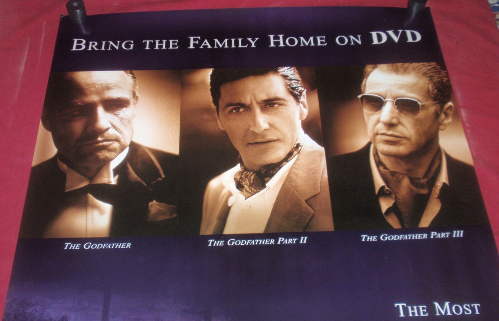 Купить 1990-99 The godfaTher Movie Poster 27x40 S/S Marlon Brando Al ...