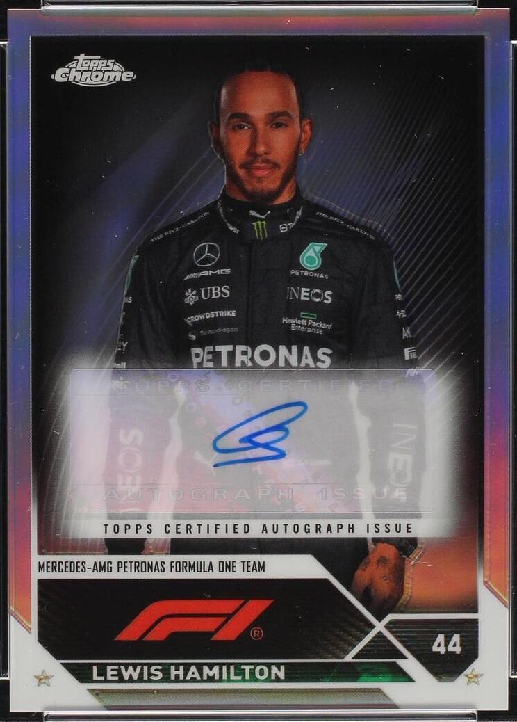 2023 Topps Chrome Formula 1 - Autographs Lewis Hamilton #CAC-LH (AU ...