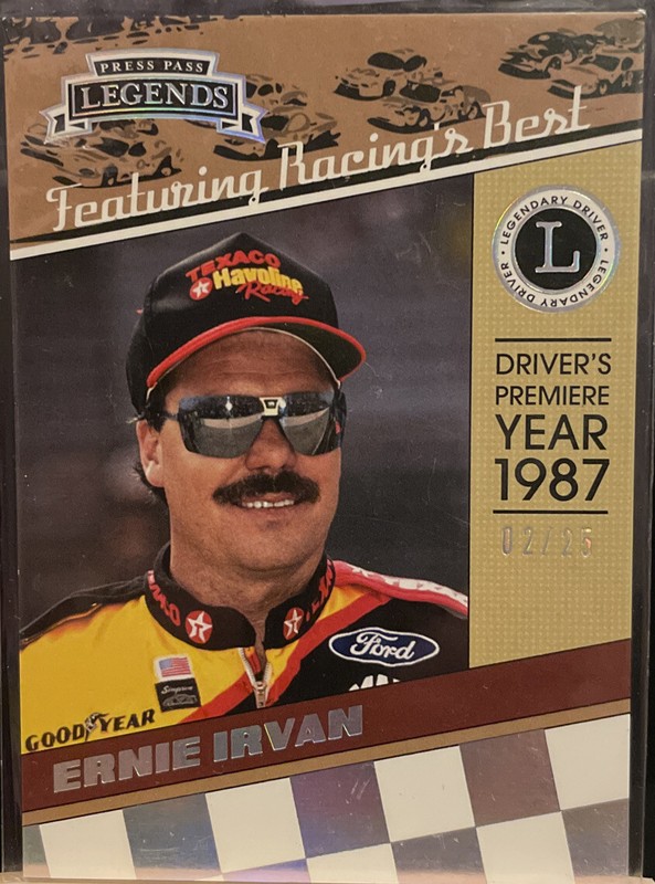 Ernie Irvan Racing Card Checklist - Find All The Panini Nascar Cards ...