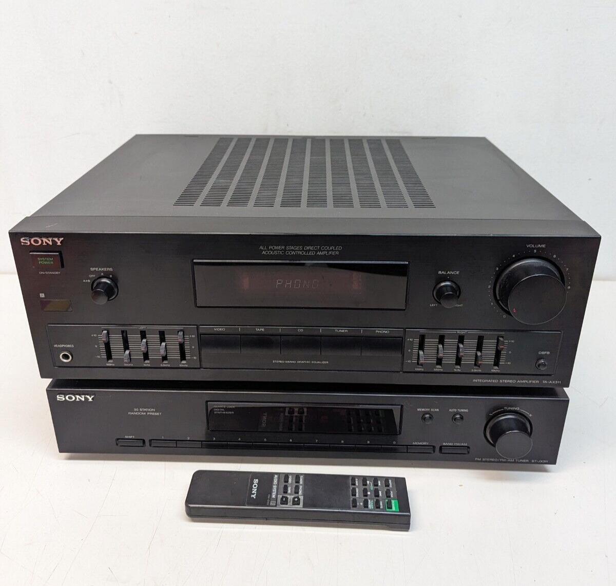 Sony Integrated Stereo Amplifier TA-AX311 400VA ST-GX311 AM Sony Integrated Stereo Amplifier TA-AX311 400VA ST-GX311 AM