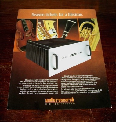 Used Audio Research D400 Power amplifiers for Sale | HifiShark.com