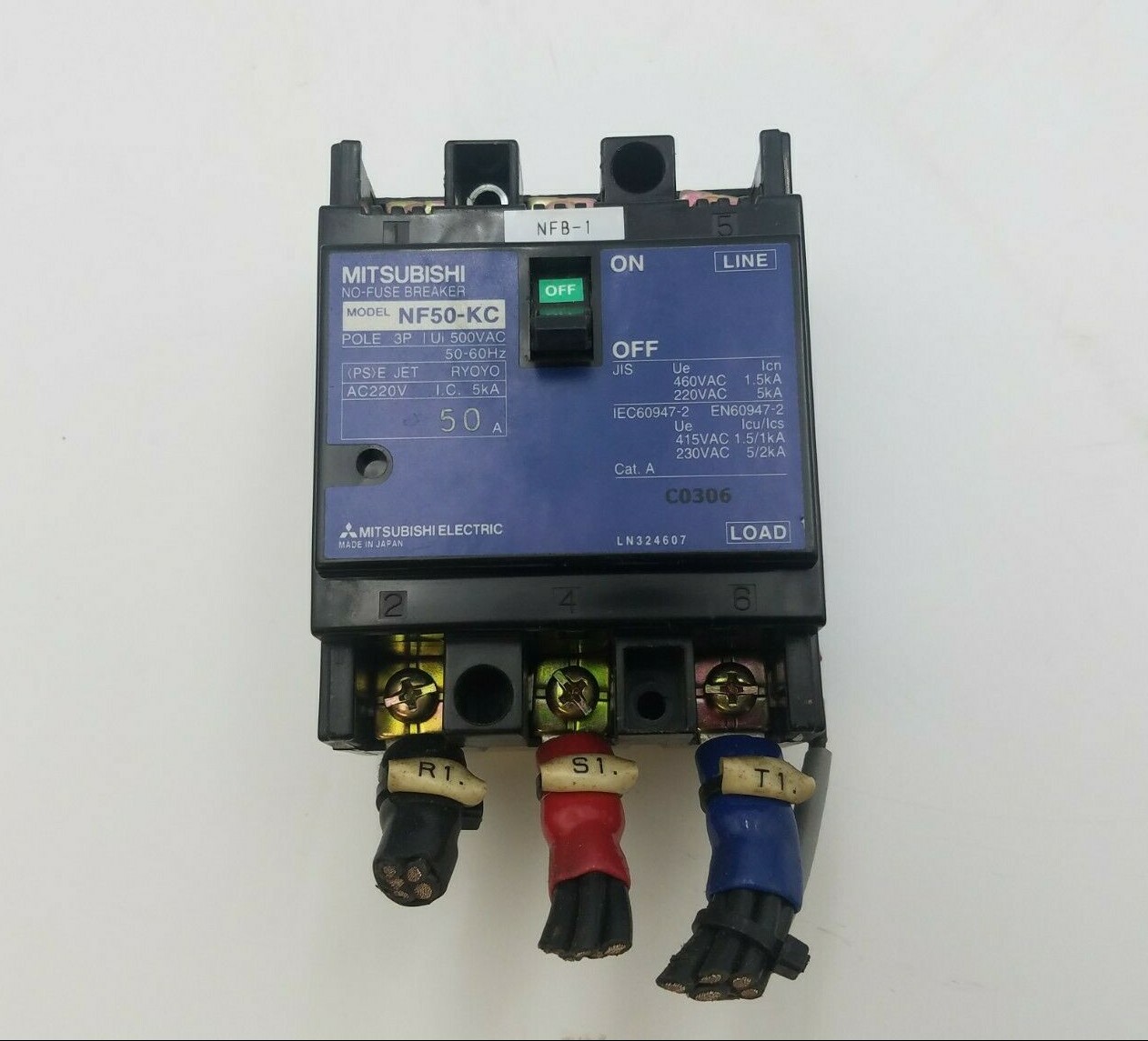Nf50 Kc 日本三菱無熔絲開關斷路器NF50 KC 2P 3P 5A 50A
