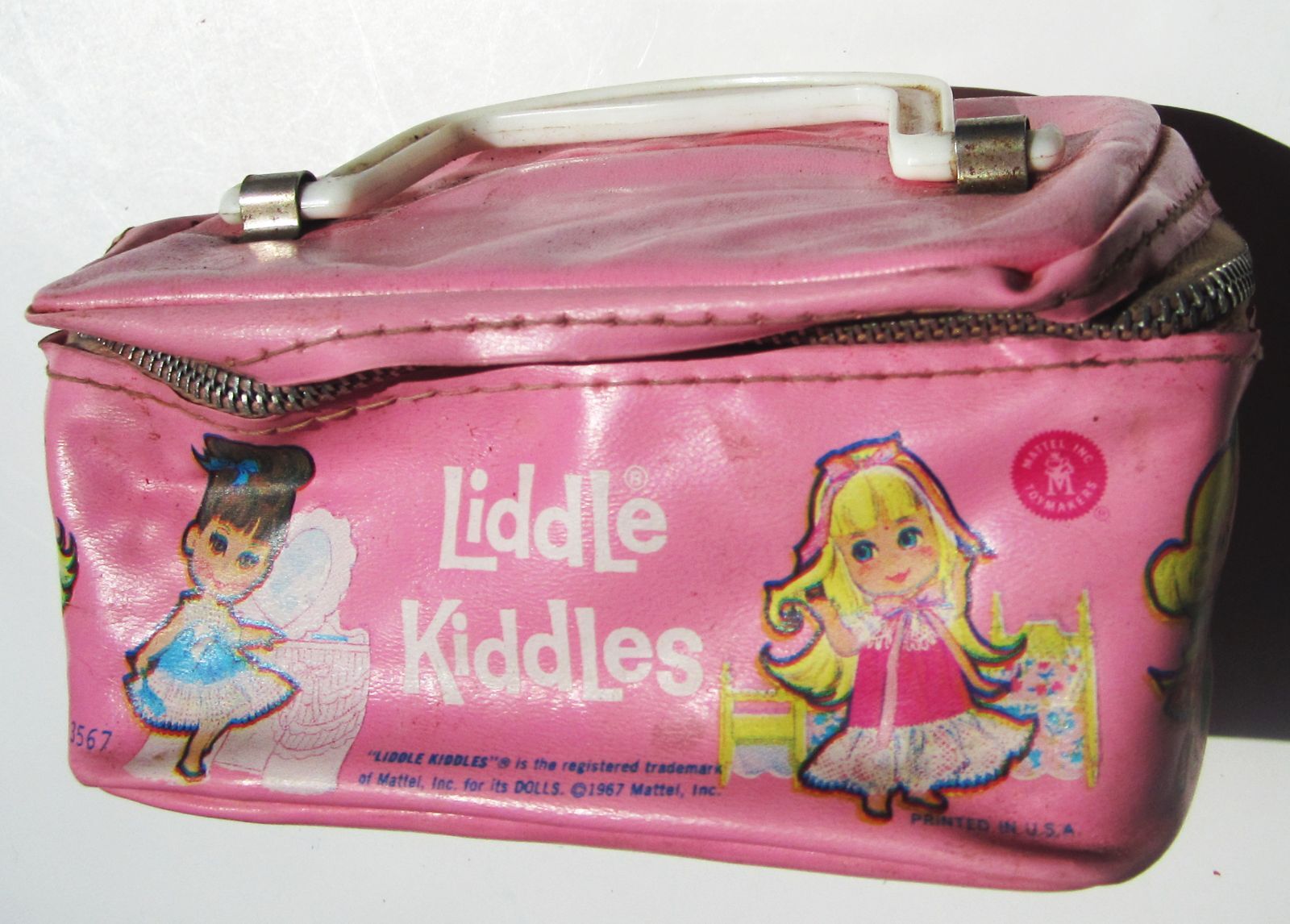 Liddle Kiddles Doll Carrying Case 1967 Pink Vintage Mattel Vinyl Used ...