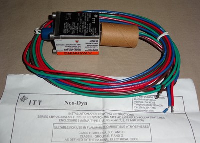 Pressure - Itt Adjustable Pressure Switch