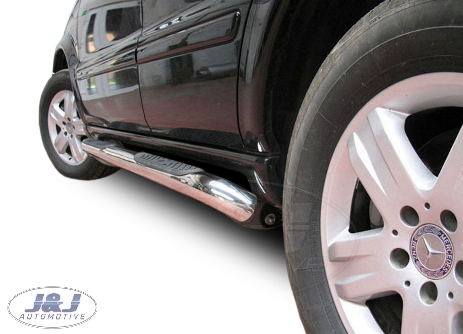 SB311 Mercedes ML W163 1998-2005 Luxury Chrome Side Steps Bars Running ...